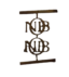 Logotipo NOB para locomotivas - Models Ferrovia Brasil